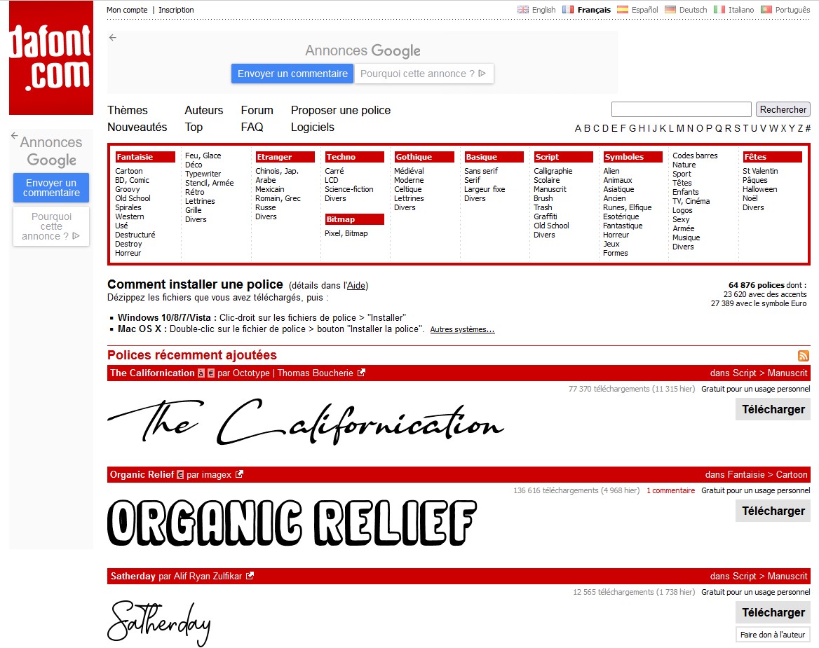 5 sites de polices d'écriture à télécharger